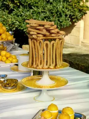 Christofle Malmaison Riviera Cake Stand
