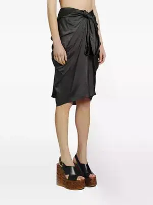 Chloé Knot Skirt - Grey