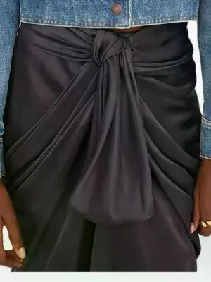 Chloé Knot Skirt - Grey