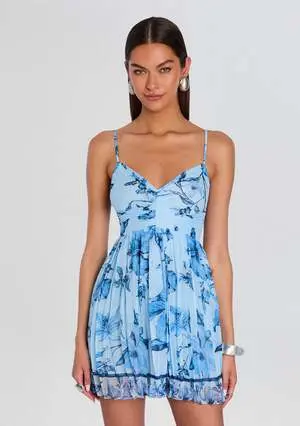 Rococo Sand Milo Pleated Mini Dress
