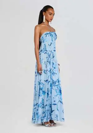 Rococo Sand Milo Strapless Flared Dress