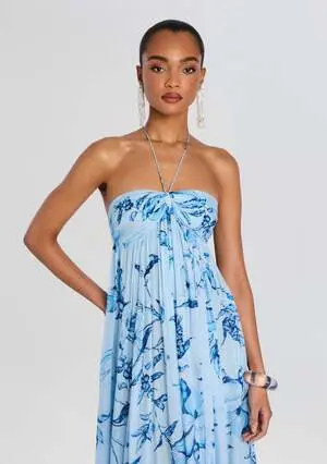 Rococo Sand Milo Strapless Flared Dress