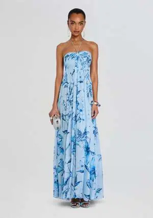 Rococo Sand Milo Strapless Flared Dress
