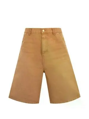 Carhartt Work In Progress Logo-patch Denim Shorts - Brown