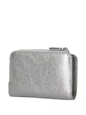 COCCINELLE Metallic Zip Wallet - Silver
