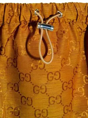 Gucci Drawstring Monogram Mini Skirt