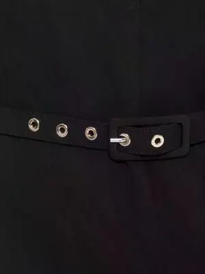 NISSA Belted V-neck Top