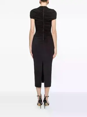 NISSA Ruched Midi Dress