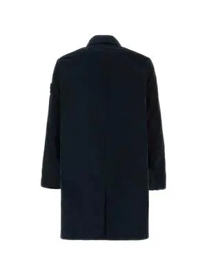 Stone Island Polyester Blend Trench Coat - Blue