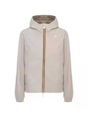 K-WAY Zip-up Reversible Hoodie Jacket - Neutrals