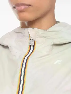 K-WAY Zip-up Reversible Hoodie Jacket - Neutrals