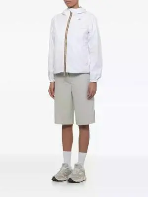 K-WAY Logo-detail Jacket - White