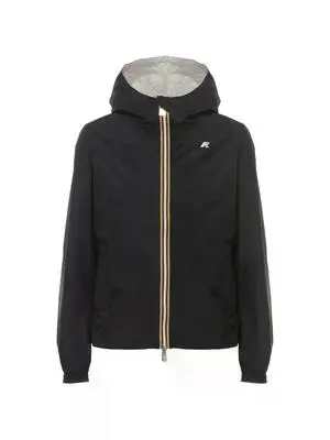K-WAY Hooded Reversible Nylon Jacket - Black