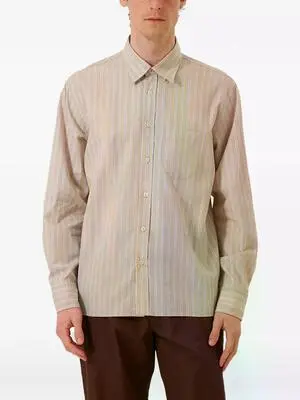 Universal Works Lazy Day Striped Pocket Shirt - Neutrals