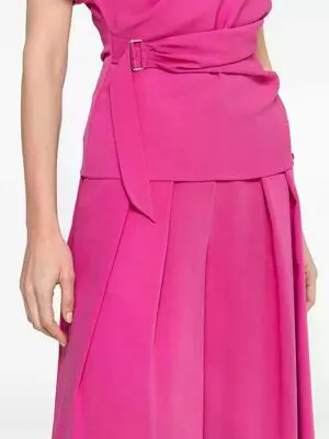 NISSA High-rise Palazzo Pants With Belt Detail