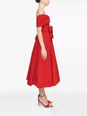 NISSA Off-shoulder Floral A-line Dress