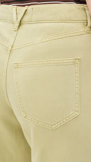 Veronica Beard Kasey Mid-rise Wide-leg Jeans - Pistachio