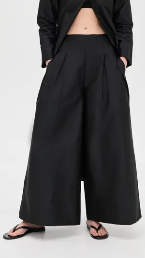 Chan Luu Techno Taffeta Trousers