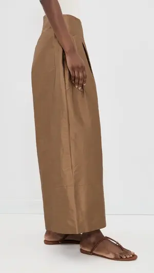 Chan Luu Techno Taffeta Trousers - Bronze