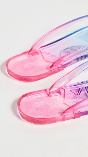 Jeffrey Campbell Beach Day Jelly Flip Flop - Blue Fuchsia Gradient