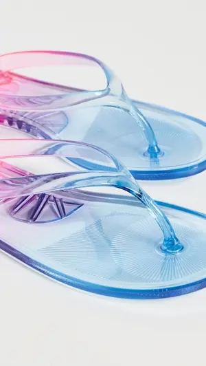 Jeffrey Campbell Beach Day Jelly Flip Flop - Blue Fuchsia Gradient