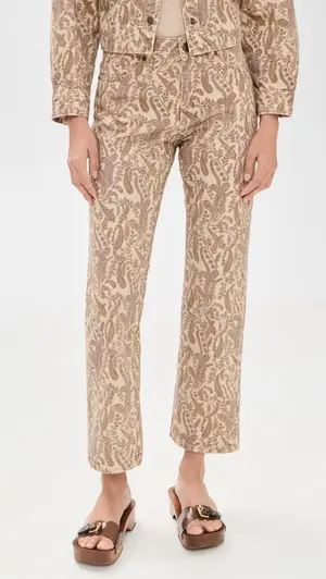 Ba&sh Tooty Printed Jeans - Ecru