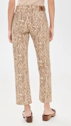 Ba&sh Tooty Printed Jeans - Ecru