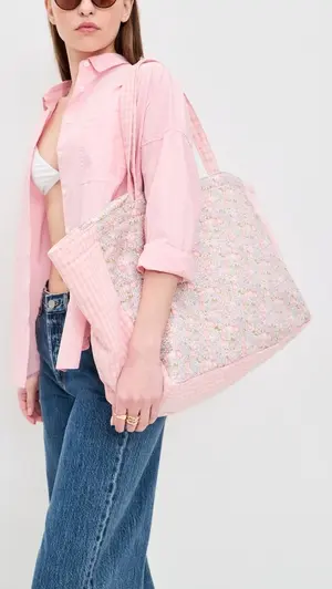 Stoney Clover Lane Large Canvas Tote Bag - Multi
