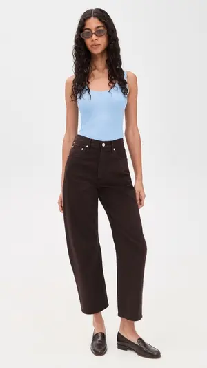Renggli Scoop Neck Rib Tank - Azure