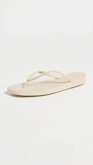 VELOUR Tapered Flip Flops - Eggnog