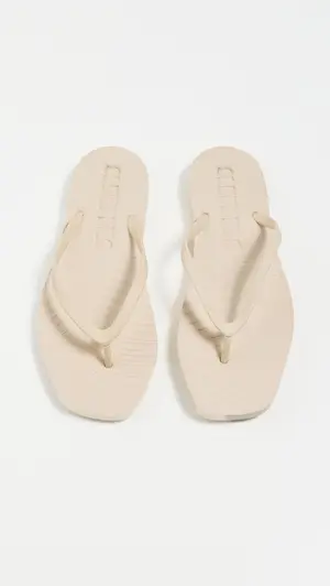 VELOUR Tapered Flip Flops - Eggnog