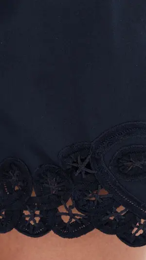 Veronica Beard Vilvaldi Embroidered Eyelet Shorts