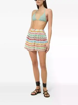 Missoni Zigzag Elasticated Shorts - White