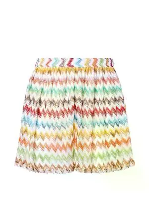 Missoni Zigzag Elasticated Shorts - White