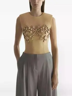 MUGLER Embellished Tank Top