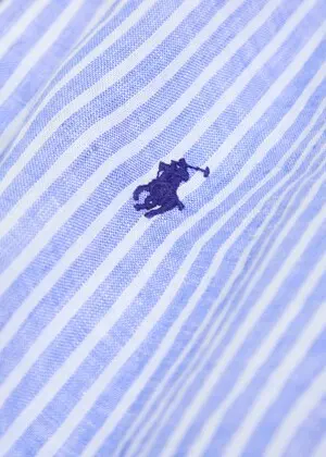 Polo Ralph Lauren Logo-embroidered Striped Linen Shirt