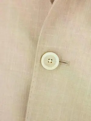 LARDINI Notched Lapels Button Blazer - Neutrals