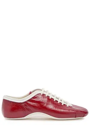 Dries Van Noten Crinkled Leather Sneakers