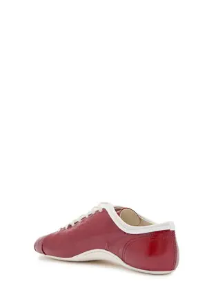 Dries Van Noten Crinkled Leather Sneakers
