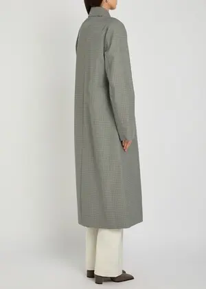 Our Legacy Capital Checked Woven Trench Coat - Grey