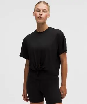 Knot Detailing Performance Tops For Women