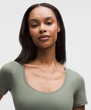 Lululemon Wundermost Ultra-soft Nulu Scoop-neck T-shirt