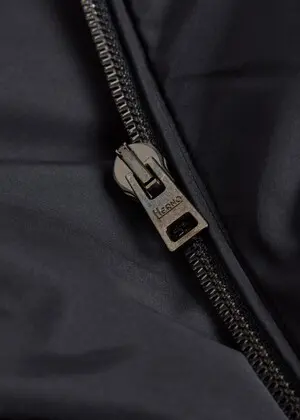 Herno Hooded Shell And Cotton-knit Jacket - Navy