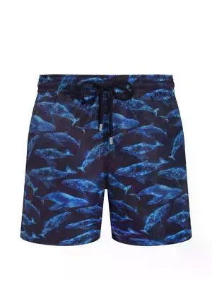 Vilebrequin Sparkling Whales Board/boxer - Blue
