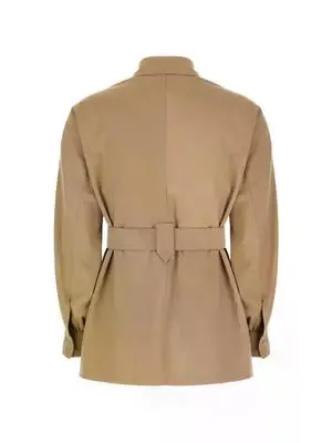 Max Mara Belted Buttoned Jacket