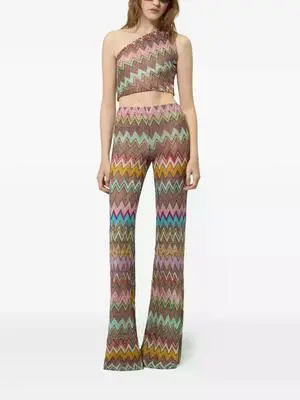 Missoni Zigzag One-shoulder Cropped Top