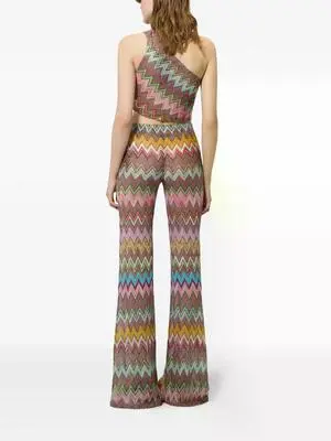 Missoni Zigzag One-shoulder Cropped Top