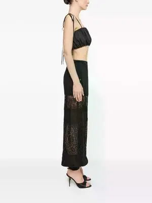 NISSA Lace Insert Crop Top