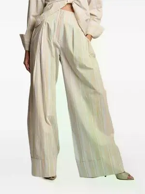 Hevron Frill Pants For Women