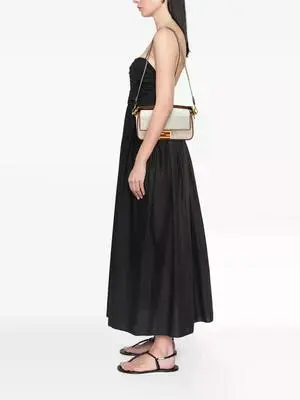 Fendi Zucca Embroidered Canvas Baguette Satchel - Neutrals